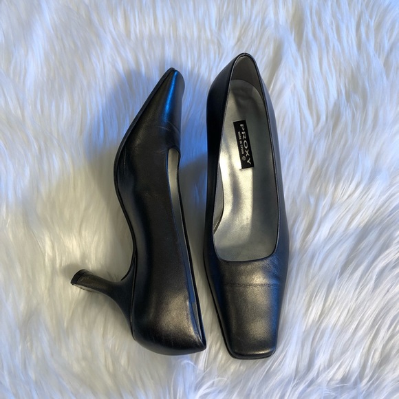 Proxy | Shoes | Proxy Charity Pewter Leather Heels Pumps Euc | Poshmark